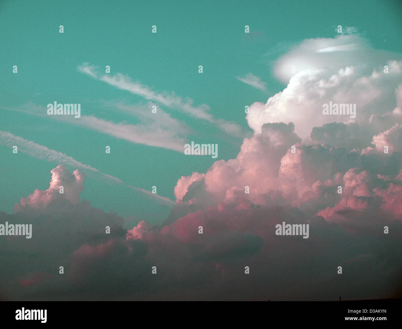 Clouds in Green Stock Photo - Alamy