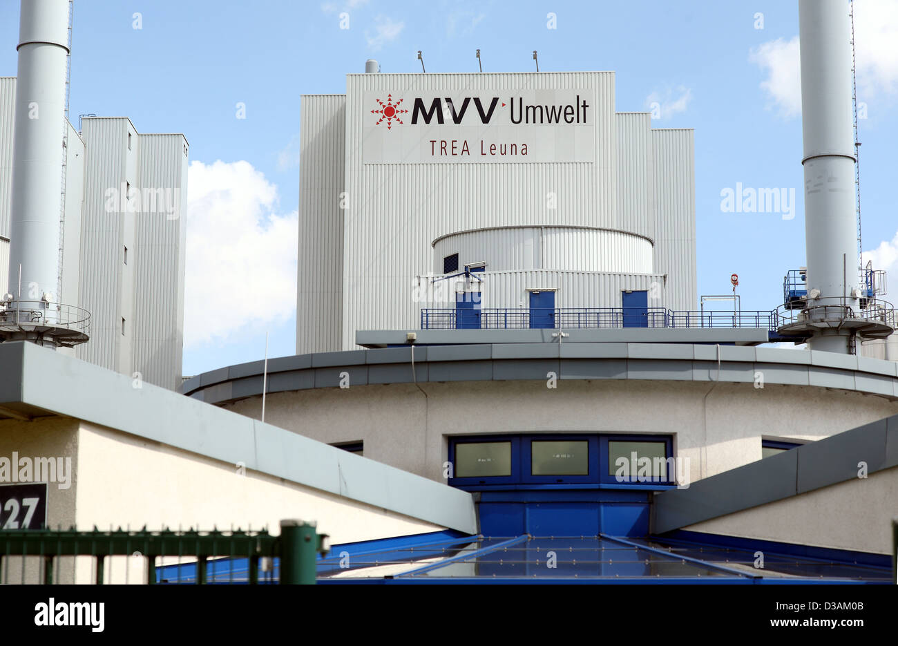 Leuna, Germany, MVV incinerator Leuna GmbH Stock Photo - Alamy