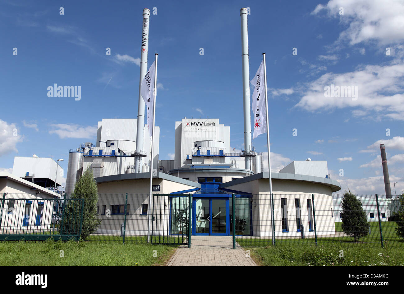 Leuna, Germany, MVV incinerator Leuna GmbH Stock Photo - Alamy