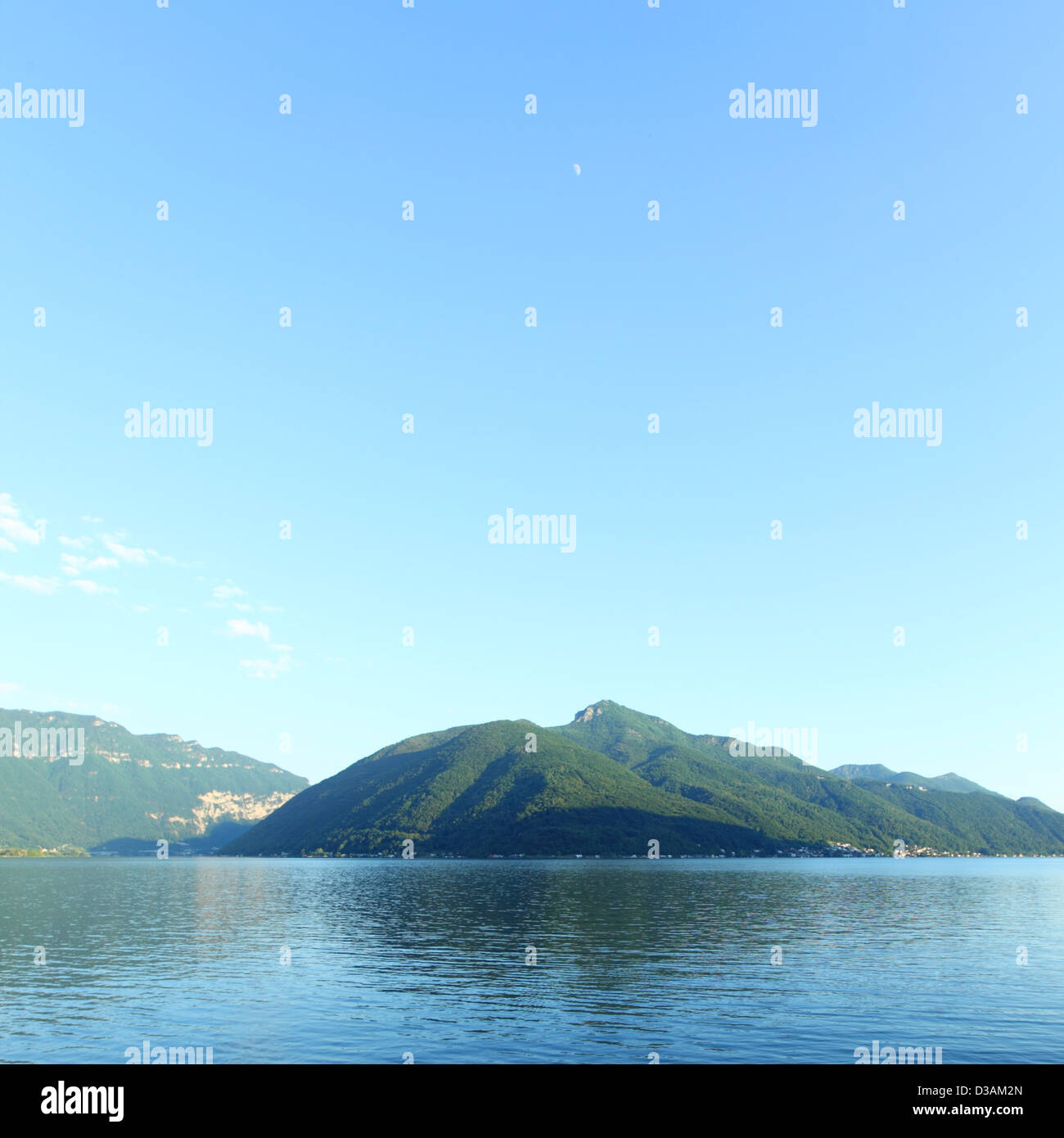night lugano lake landscape Stock Photo - Alamy