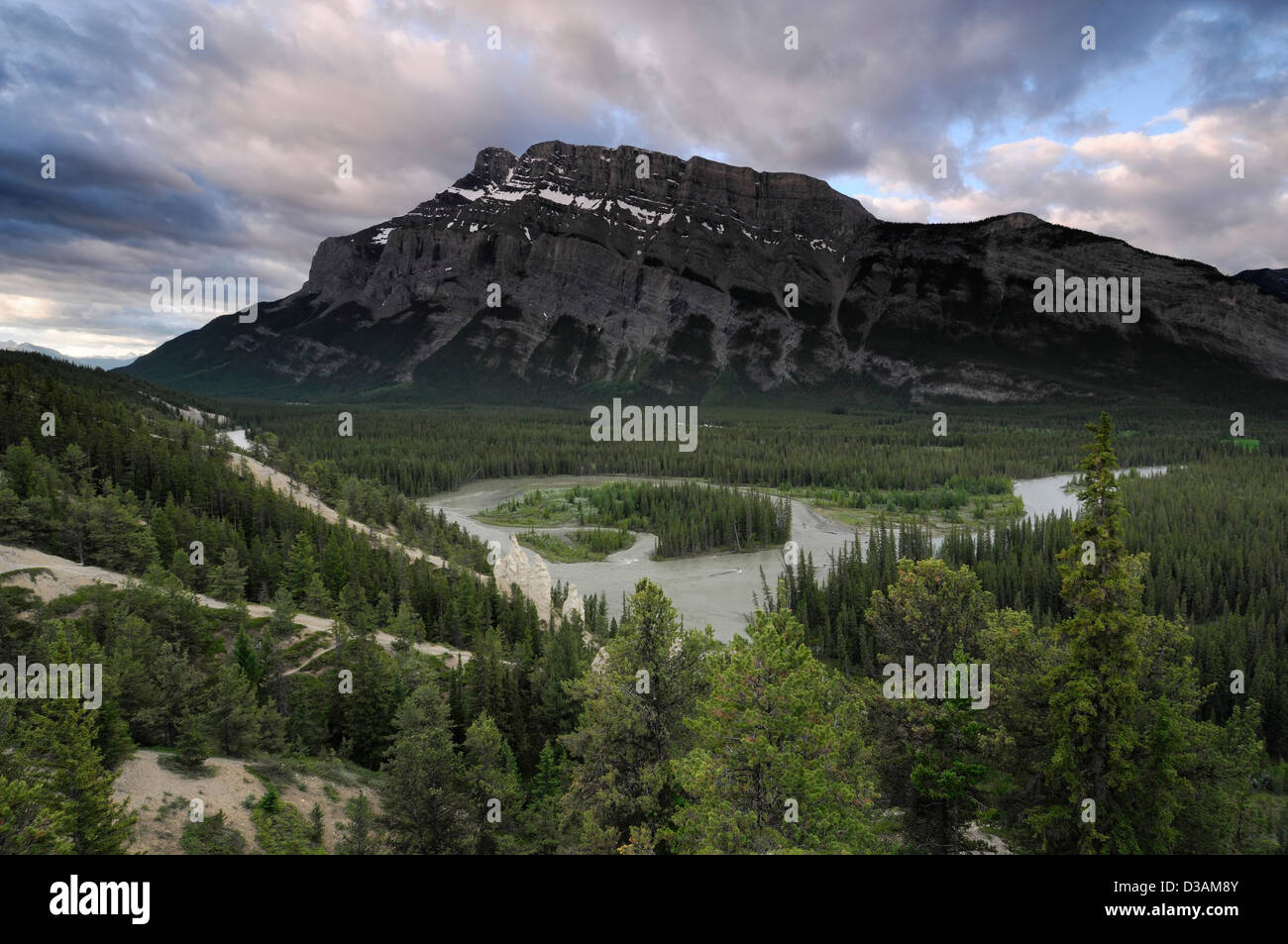 mount mt rundle banff national park alberta canada canadian rockies ...