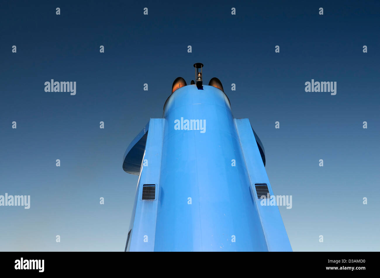 blue flue chimney stack funnel ship liner cruise boat power extract ...