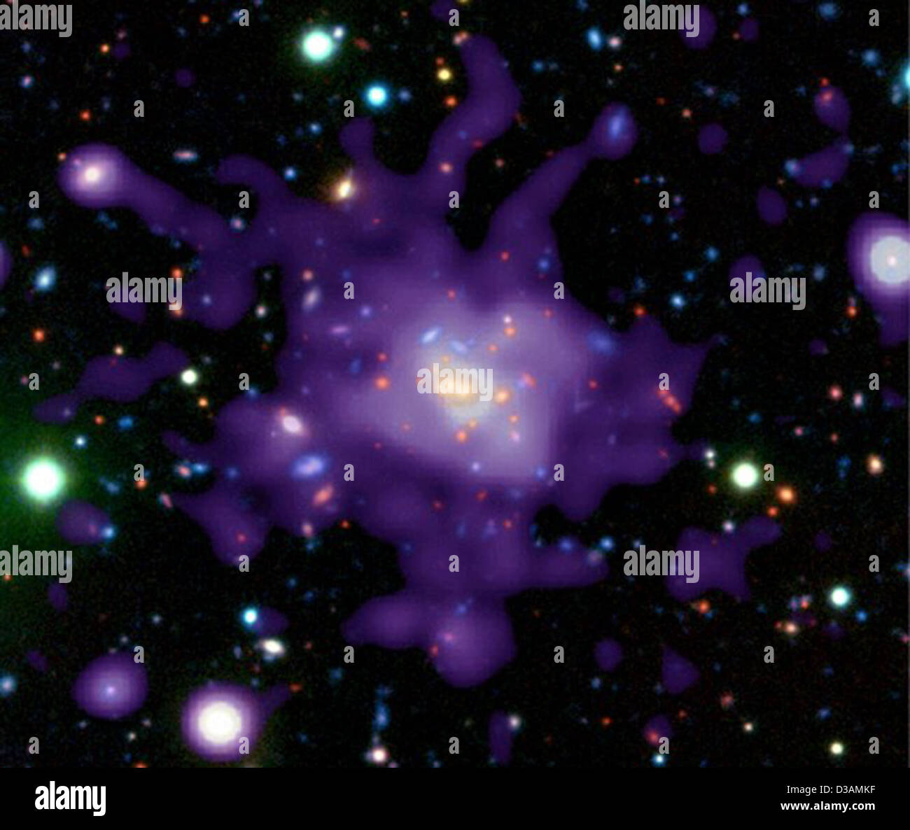 This image captured by NASA’s Chandra X-ray Observatory reveals a ...