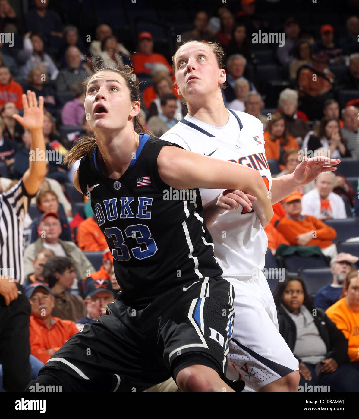 Feb. 8, 2013 - Charlottesville, Va, USA - Duke guard/forward Haley ...