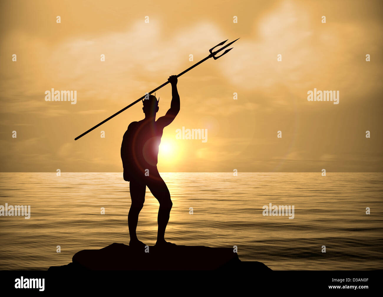 Neptune god hi-res stock photography and images - Alamy