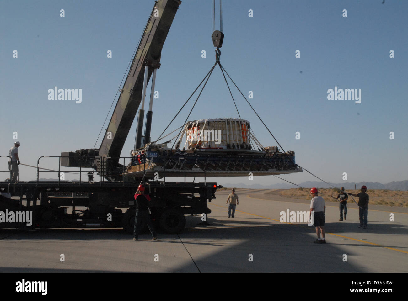 NASA conducts a parachute test for the Ares I rocket, designed for ...