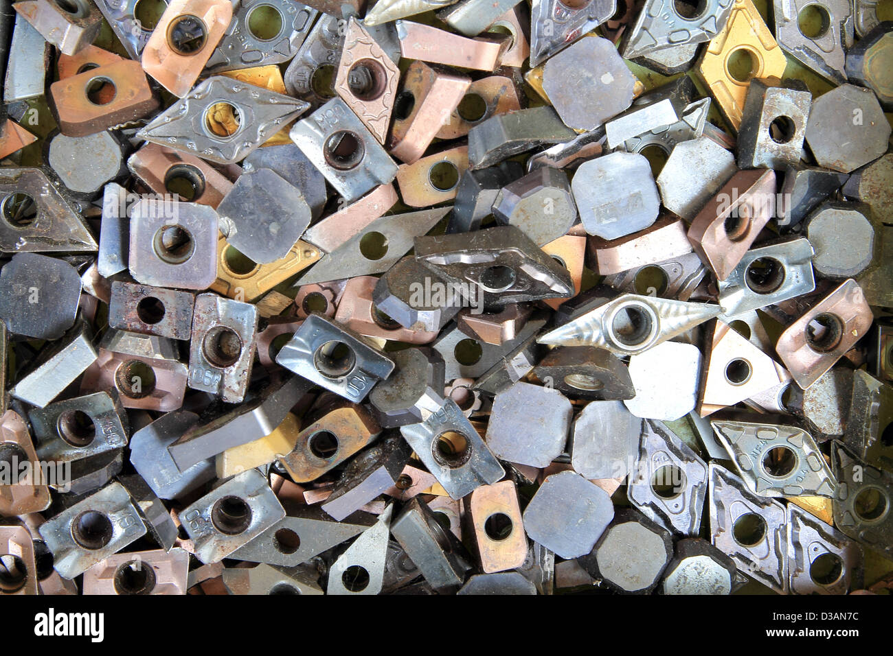 old Carbide CNC Insert for CNC Machine Stock Photo - Alamy