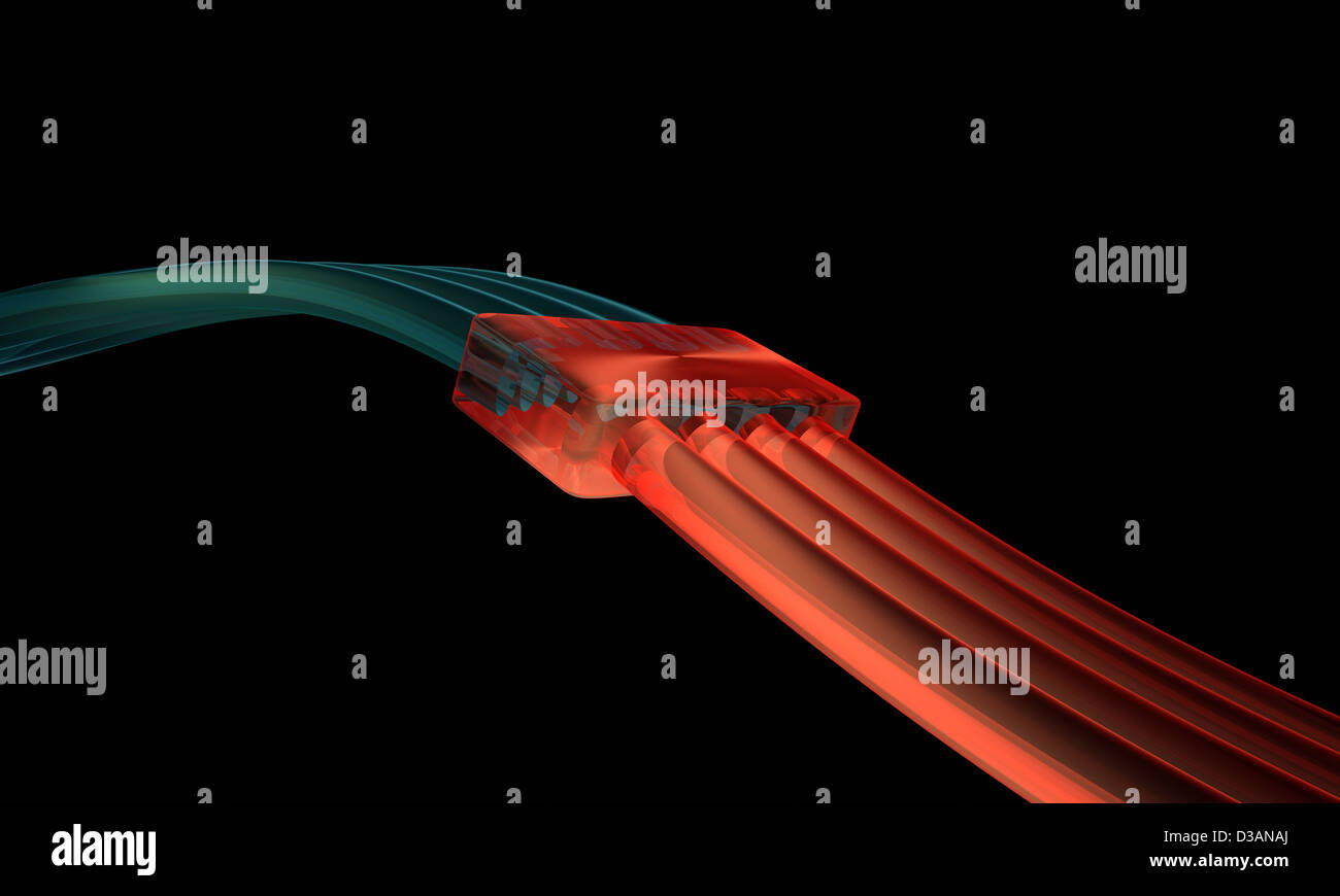 data cabel connector 3d rendered concept Stock Photo - Alamy