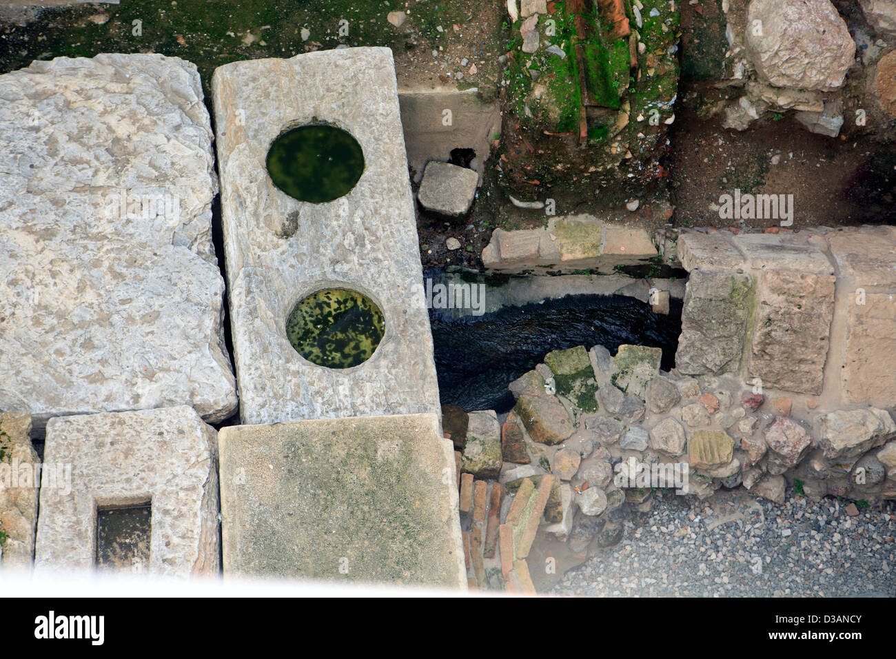 greece athens plaka the remains of the ancient eridanos river under ...