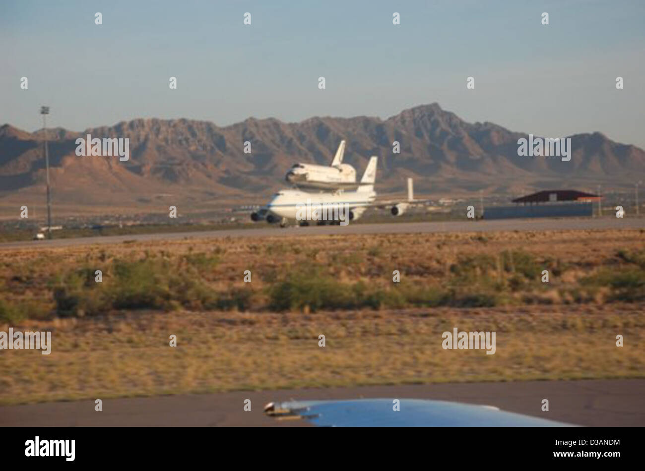 Shuttle Atlantis During Ferry Flight (NASA, Space Shuttle, 6/2/09 Stock ...