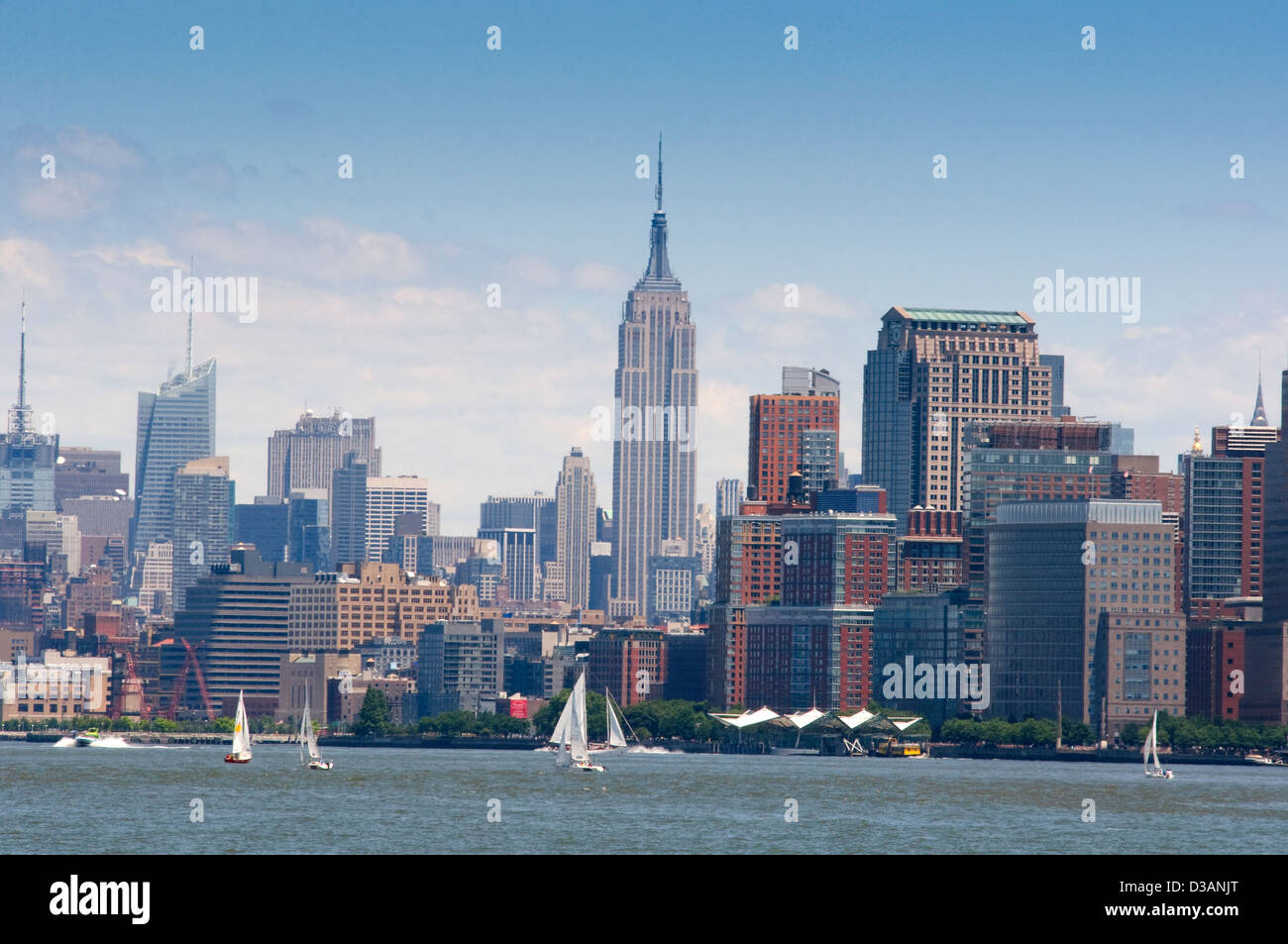 United States, New York City, Manhattan, Empire State Building Stock ...