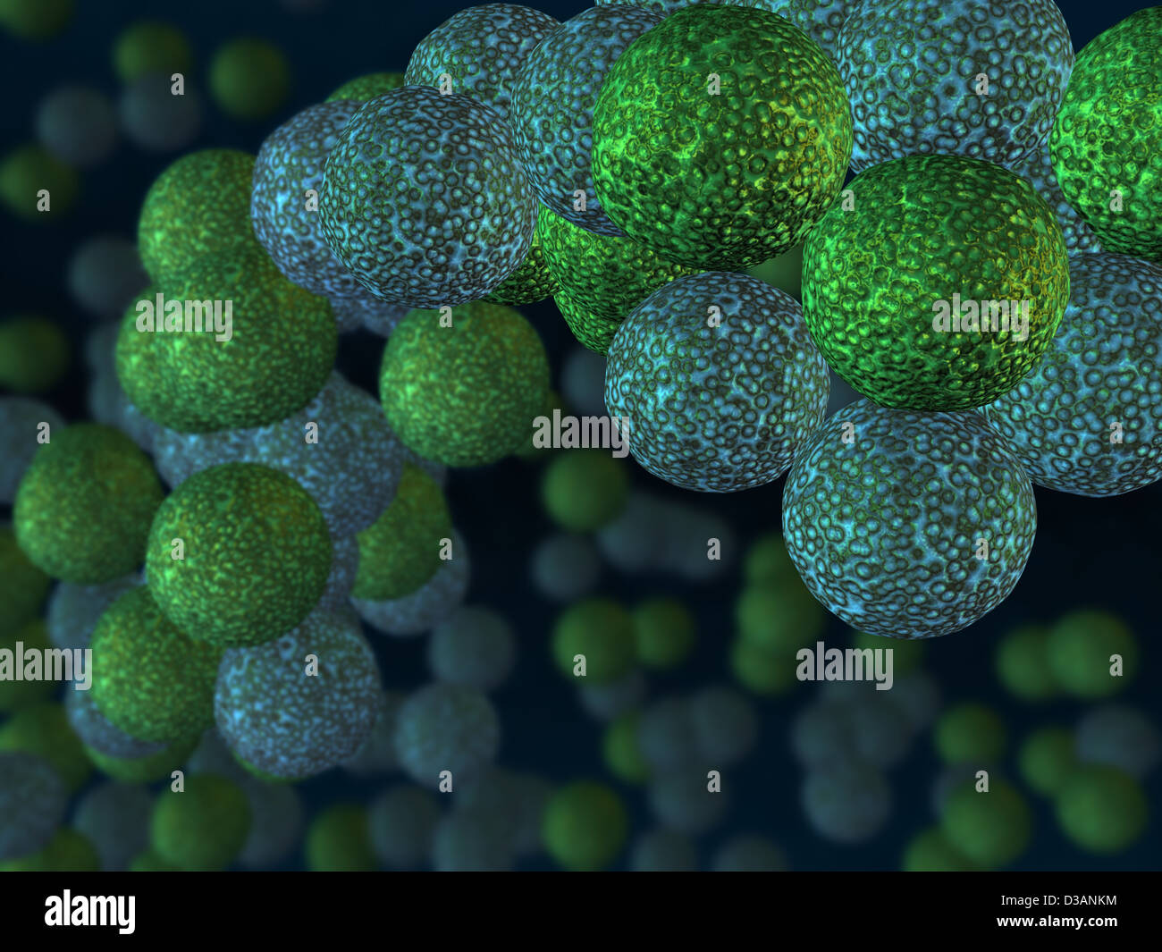 3d rendered illustration of cocci bacteria Stock Photo - Alamy