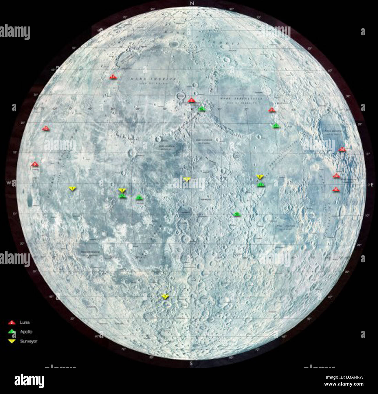 Moon atlas hi-res stock photography and images - Alamy