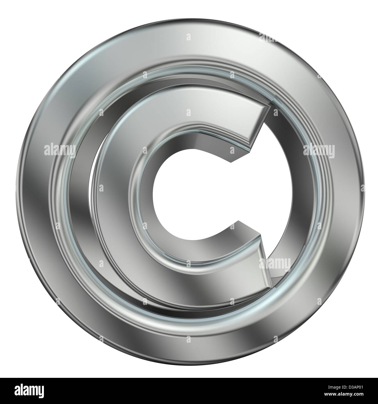 3d rendered copyright symbol as a part of copyright image series Stock ...