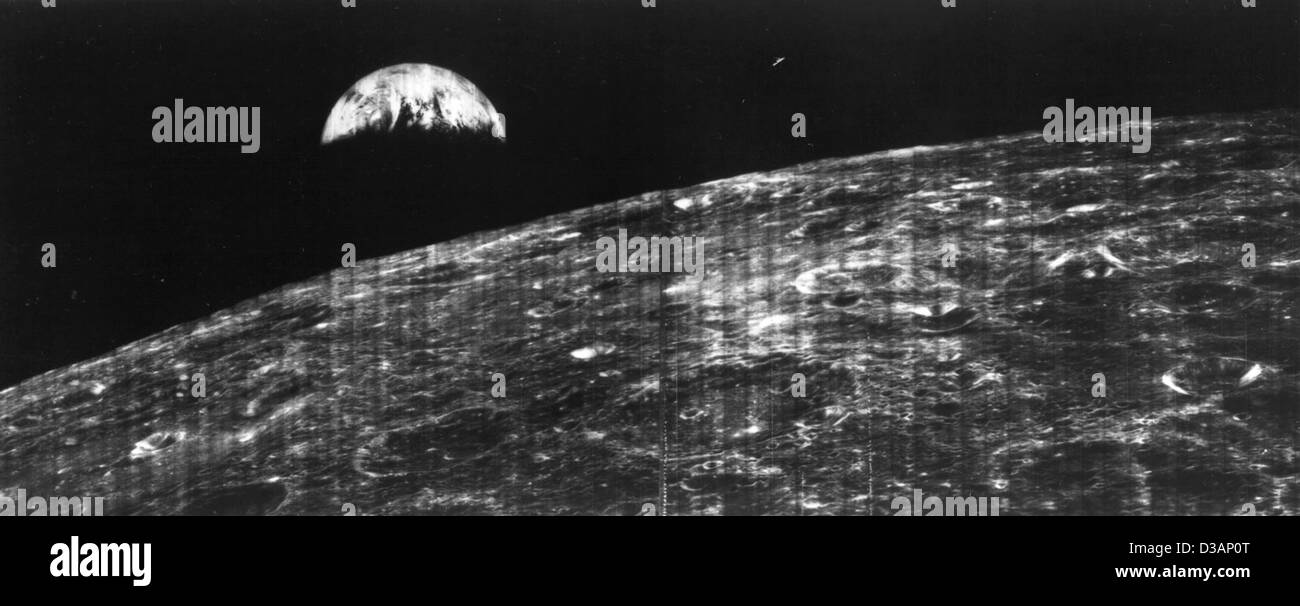 The first view of Earth from the Moon, captured by the Lunar ...