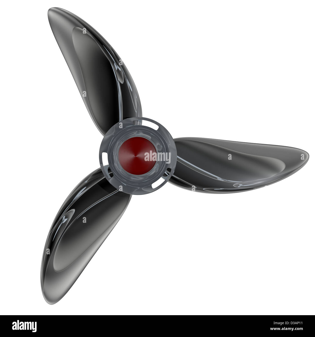 rendered propeller front view isolated on white Stock Photo - Alamy