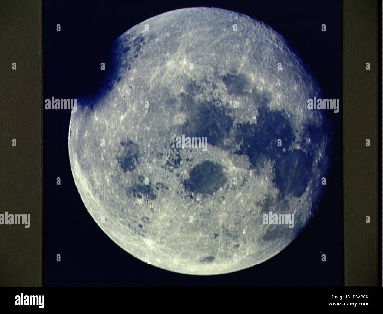 Almost Full Moon, Seen by Apollo 13 (NASA, 6/23/09 Stock Photo - Alamy