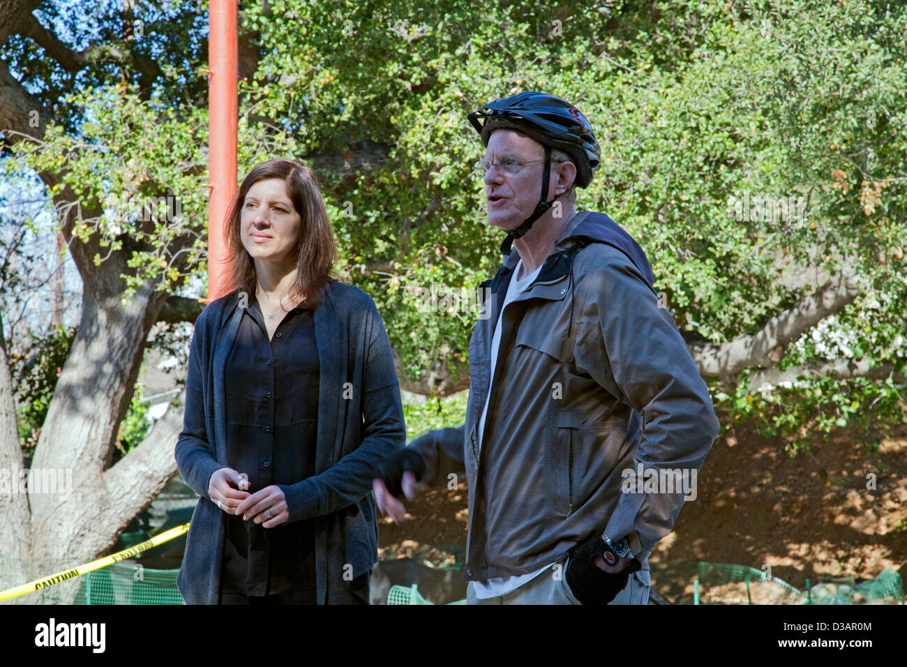Ed Begley Jr and Carla Holt. Framing of Green home for Ed Begley Jr ...