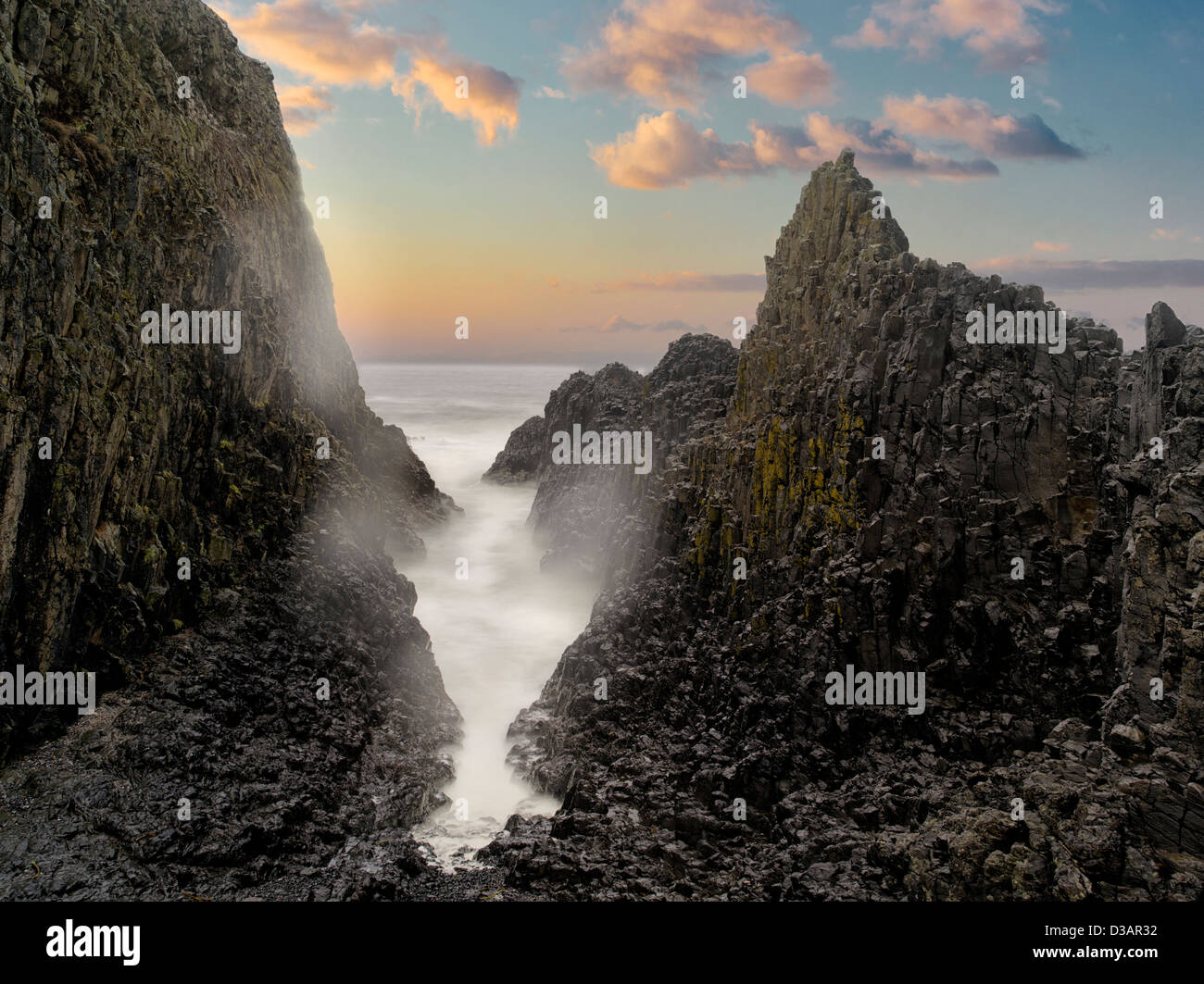Rock formations at Seal Rock. Oregon Stock Photo - Alamy