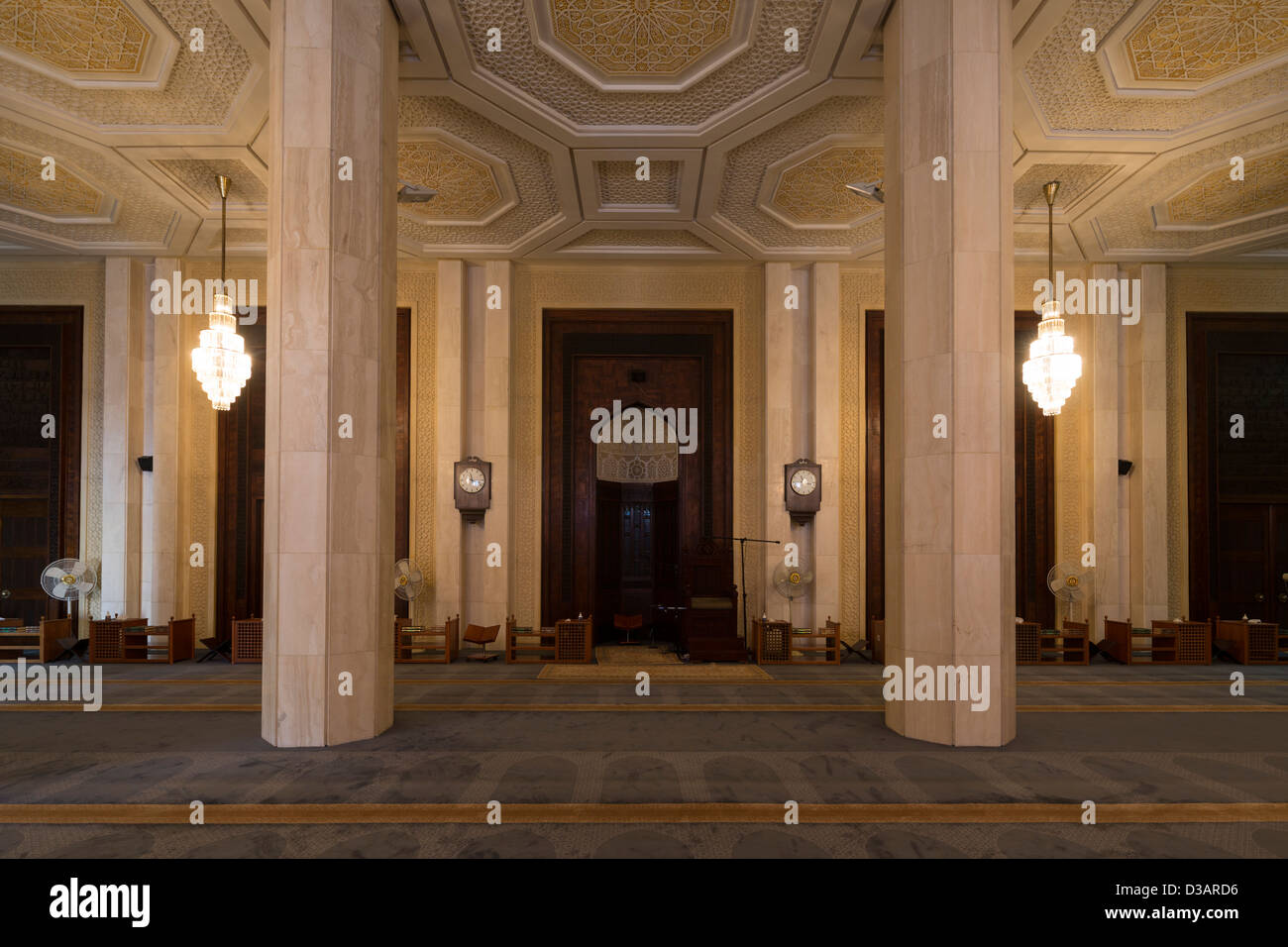 small prayer hall, Grand Mosque, Masjid al-Kabir, Kuwait City, Kuwait ...