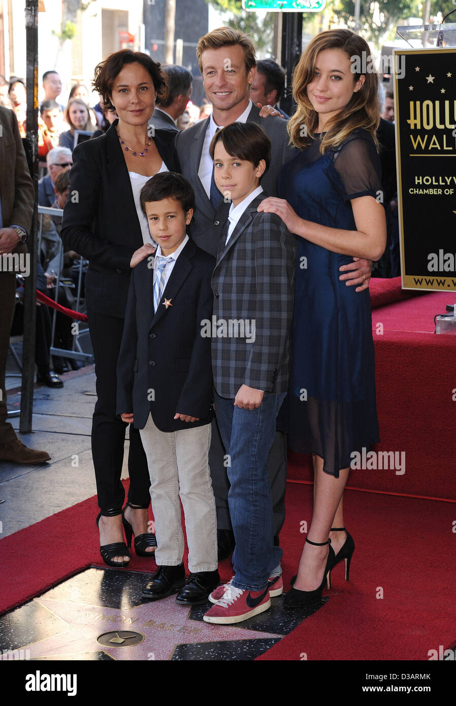 Simon baker and his family hi-res stock photography and images - Alamy