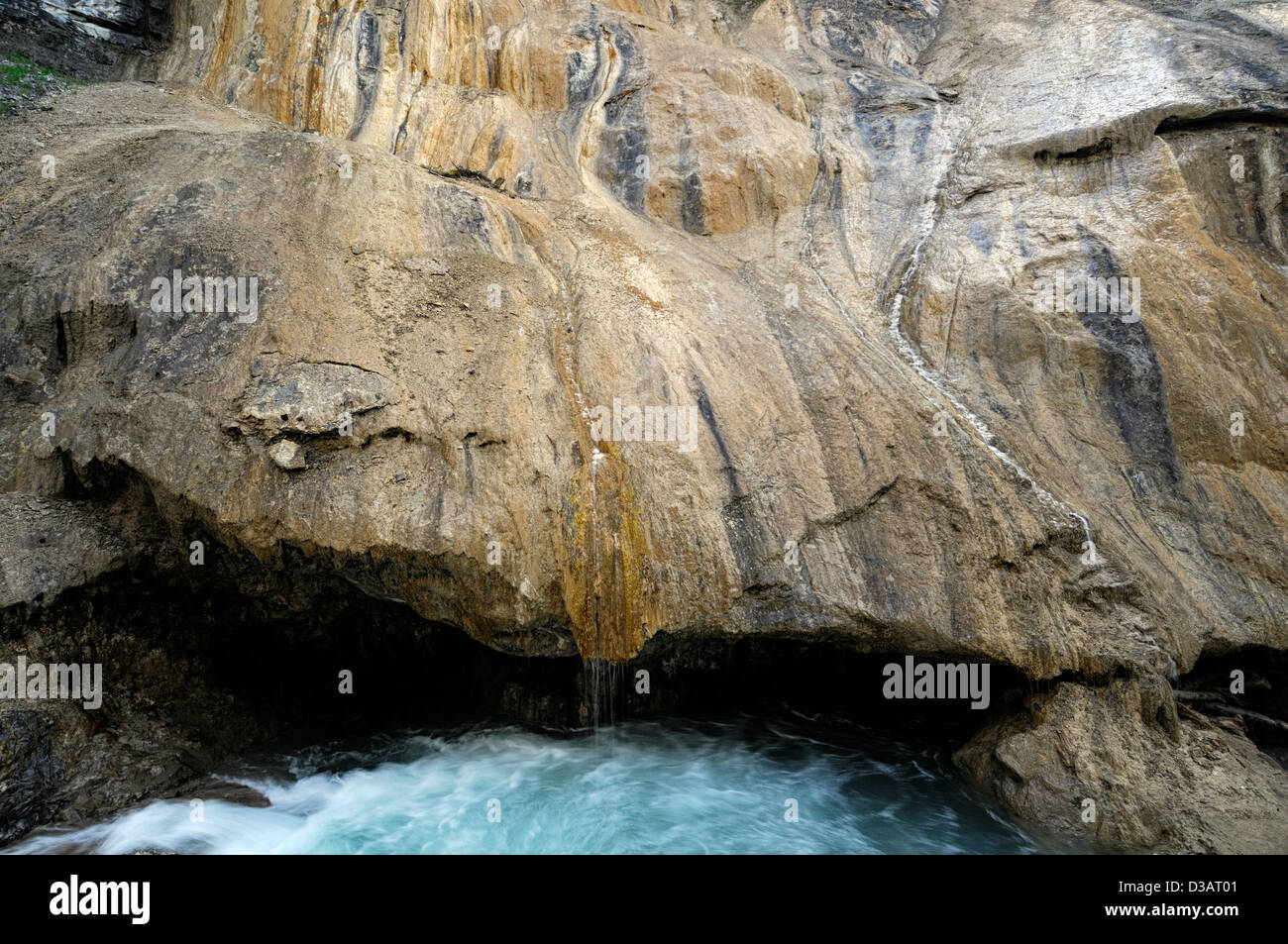 Waterfall Falls whitewater Johnston Creek Johnston Canyon Bow Valley Parkway Banff National Park ...