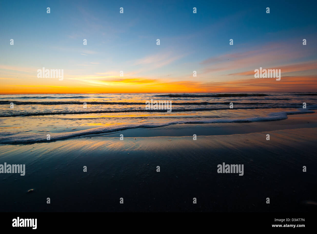 Photogrpah of a sunrise before the sun crests the horizon of a Saint ...