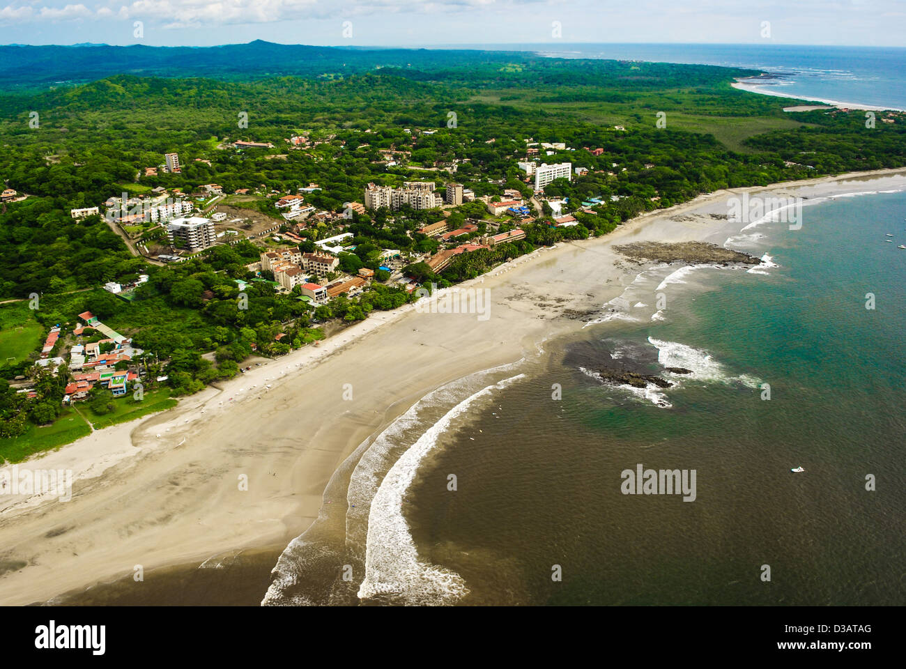 Photograph of a Costa Rican Resort town taken from the air. Resort ...