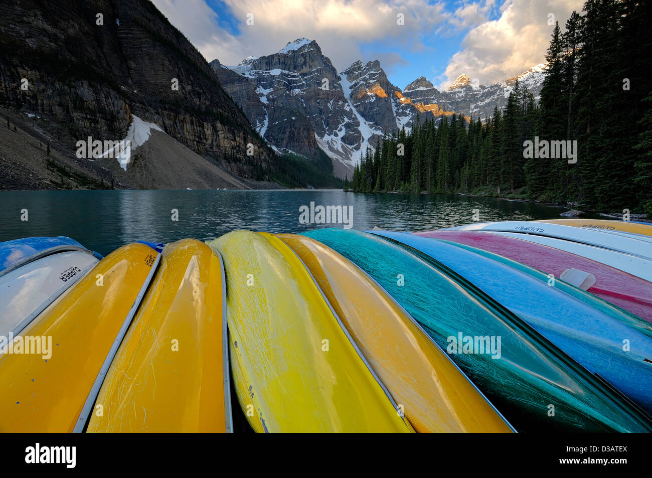 Moraine Lake Valley of the Ten Peaks Banff National Park Canadian Rocky Rockies Mountains ...