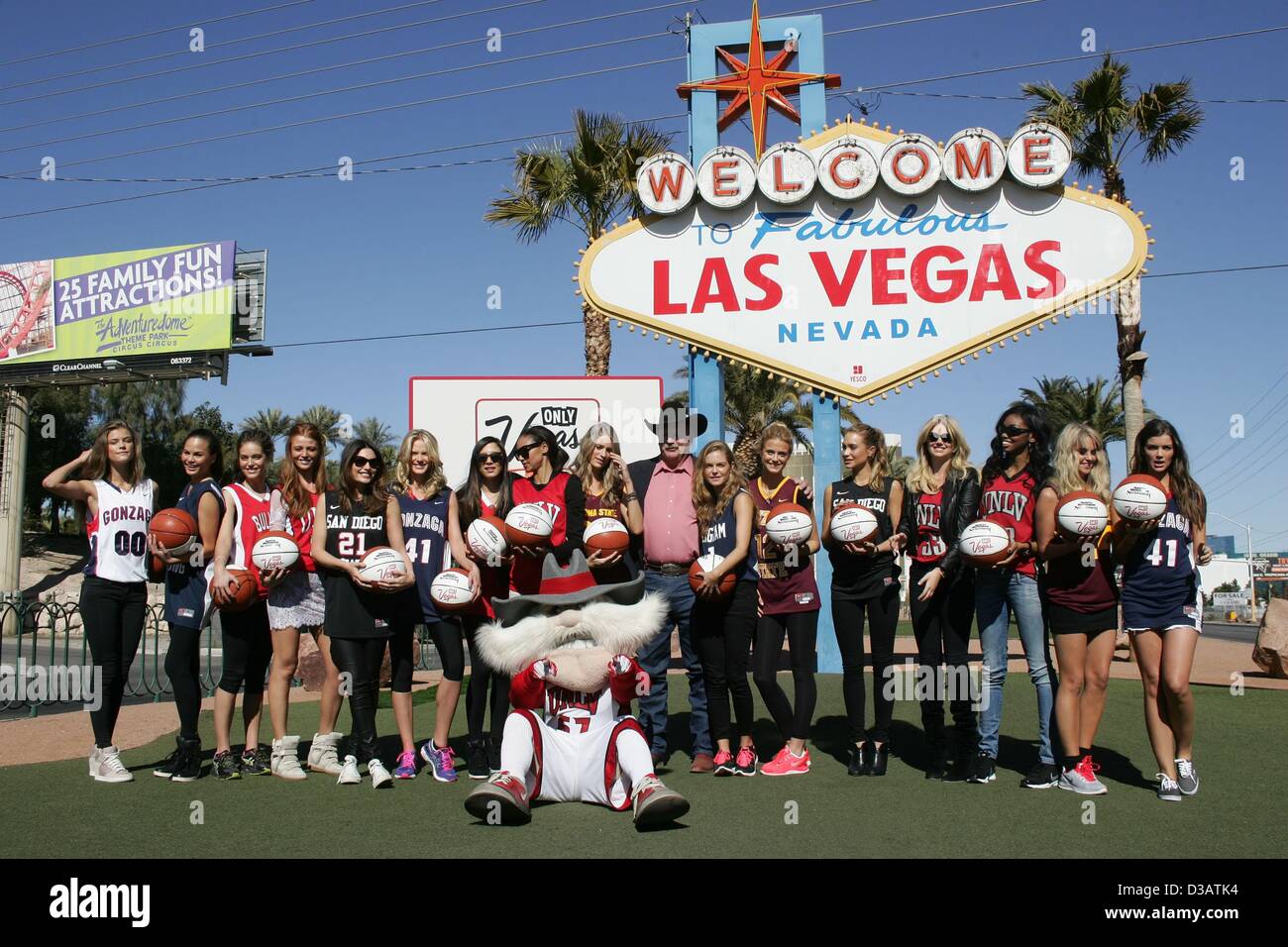 Las Vegas, Nevada, USA. 14th February 2013. Sports Illustrated swimsuit ...