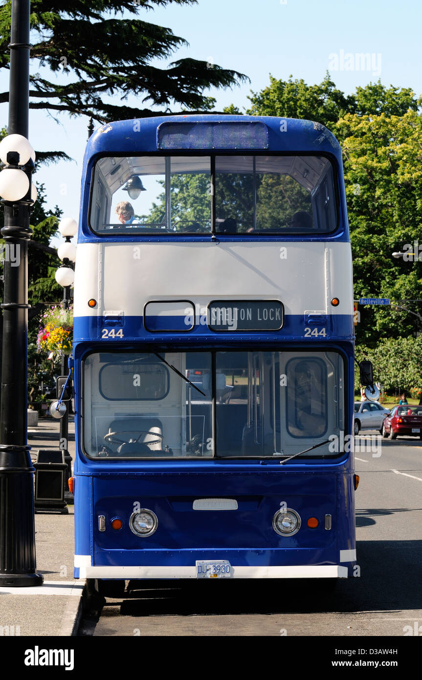 shelton lock bus vctoria vancouver island british style blue white ...
