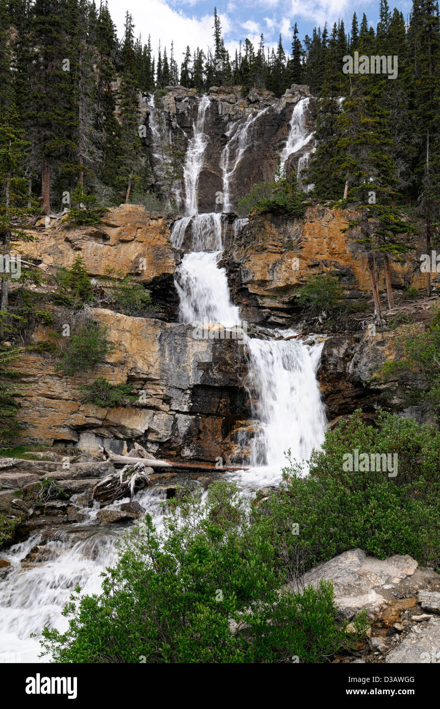 Tangle creek waterfall banff national park alberta canada falls ...