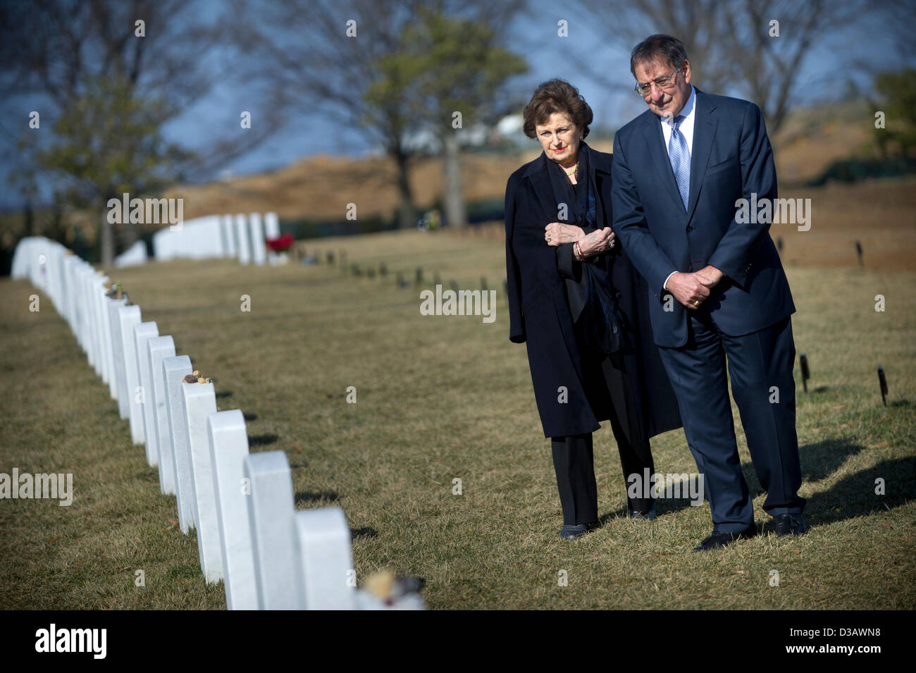 Leon panetta wife cemetery hi-res stock photography and images - Alamy