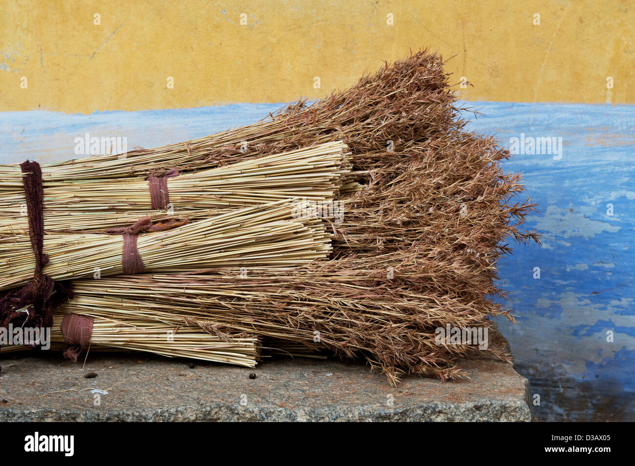 Indian Grass reed brushes. Traditional indian sweeping brush made for ...