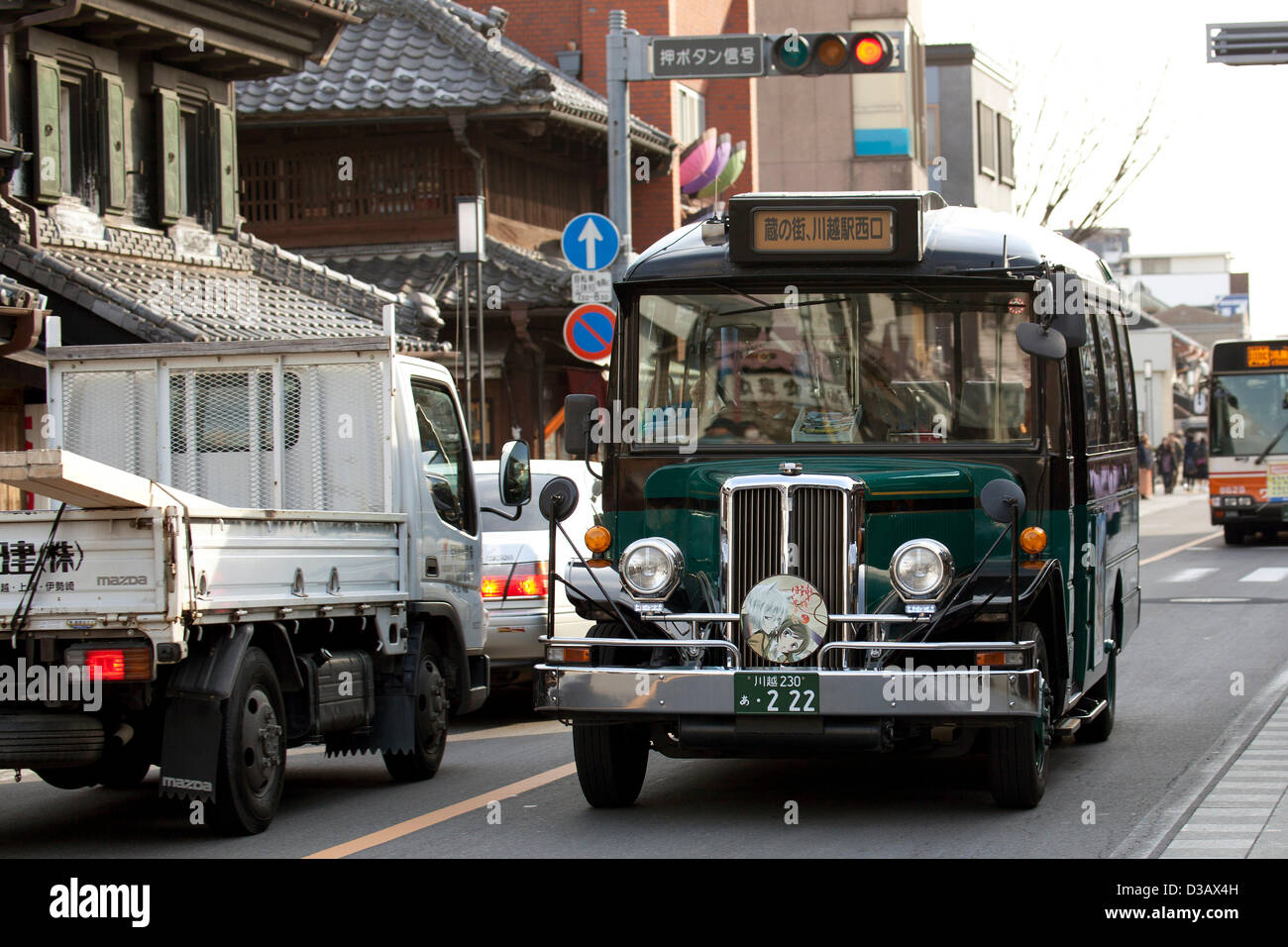 February 14, 2013, Kawagoe, Japan - The "Koedo Loop Bus" brings the ...