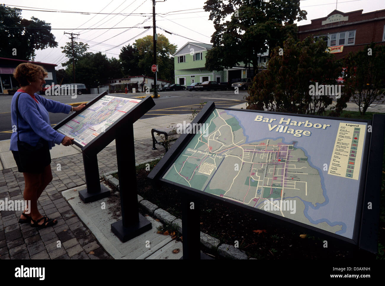 Map of bar harbor maine hi-res stock photography and images - Alamy