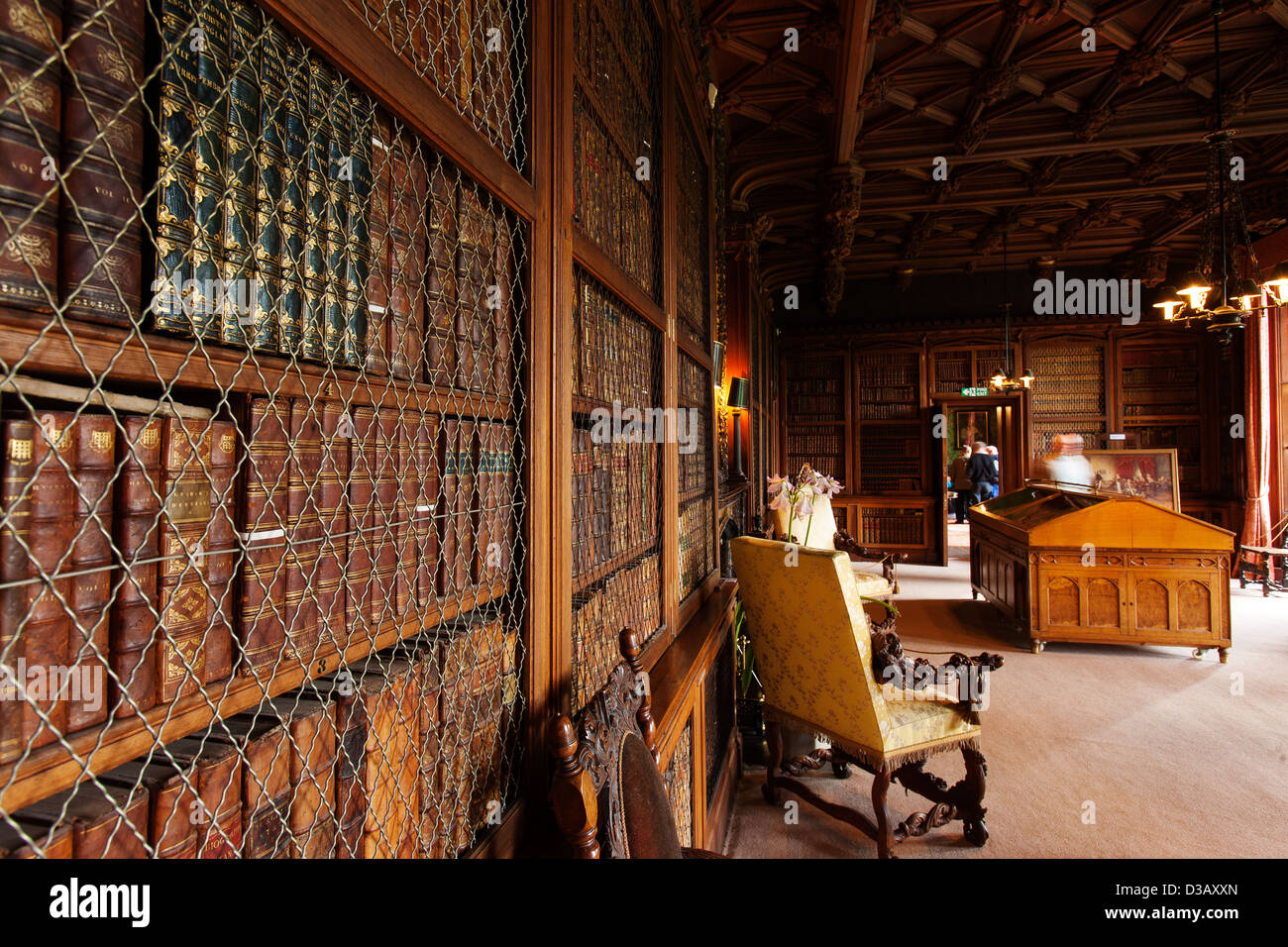 The library in Abbotsford House a historic house which was the home of ...