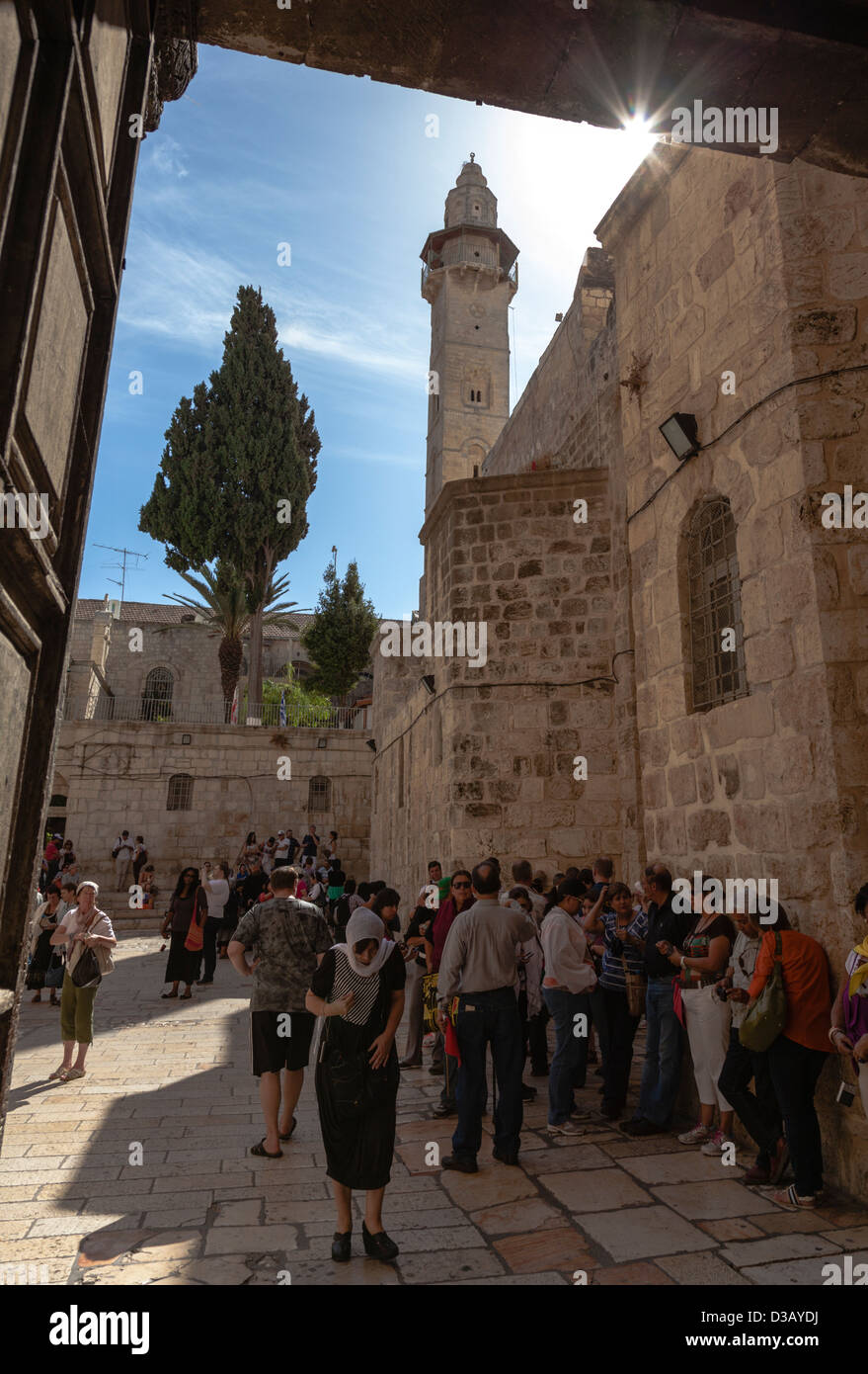 Calvary in the church of the holy sepulchre in jerusalem hi-res stock ...