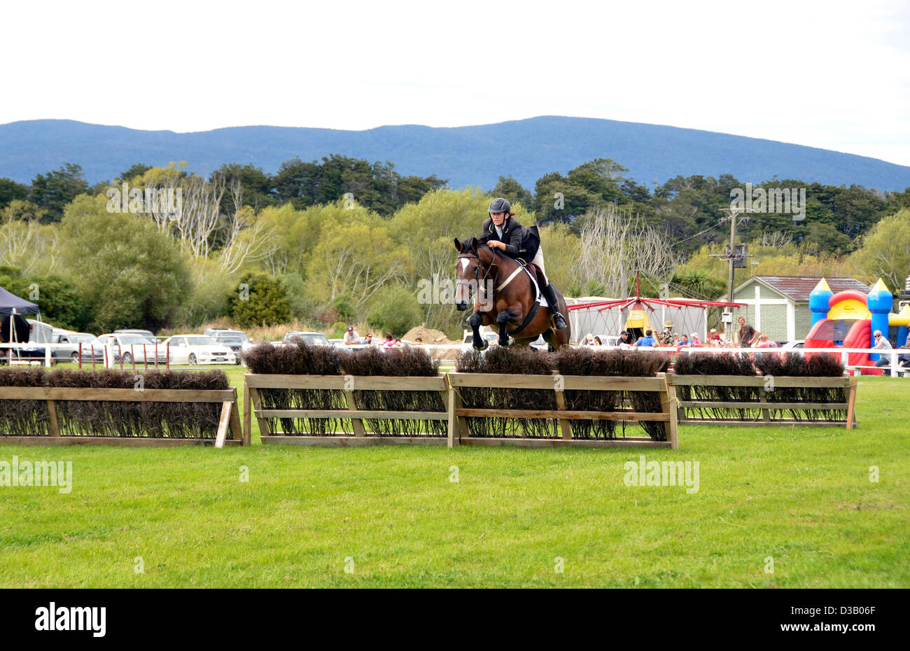 Show jumpers, Tuatapere local agricultural and farming show, equestrian ...