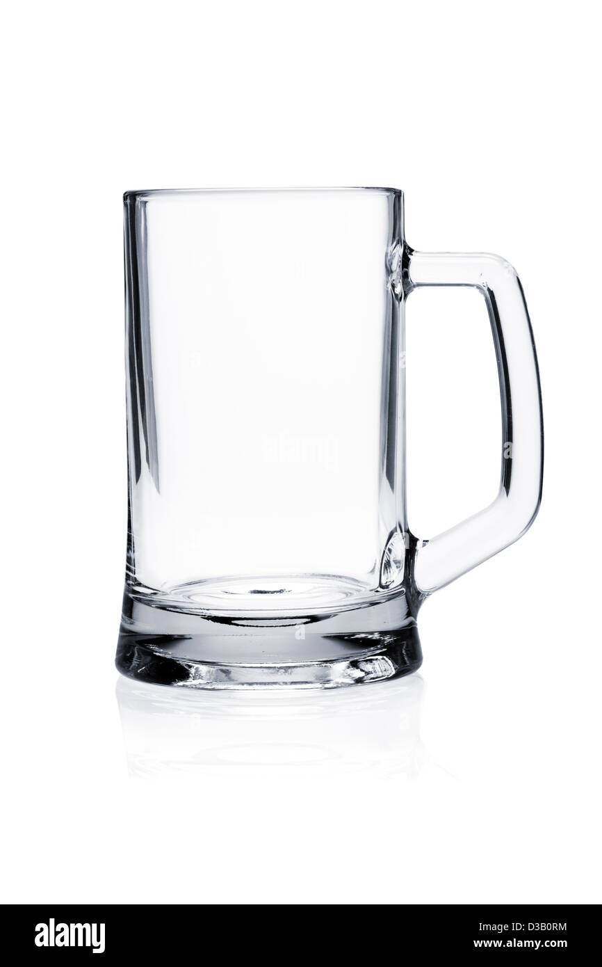 Cocktail glass set. Empty beer mug isolated on white background Stock ...