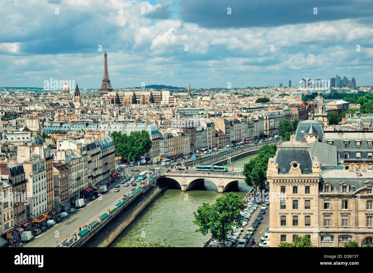 View of Paris form the Notre Dame Stock Photo - Alamy