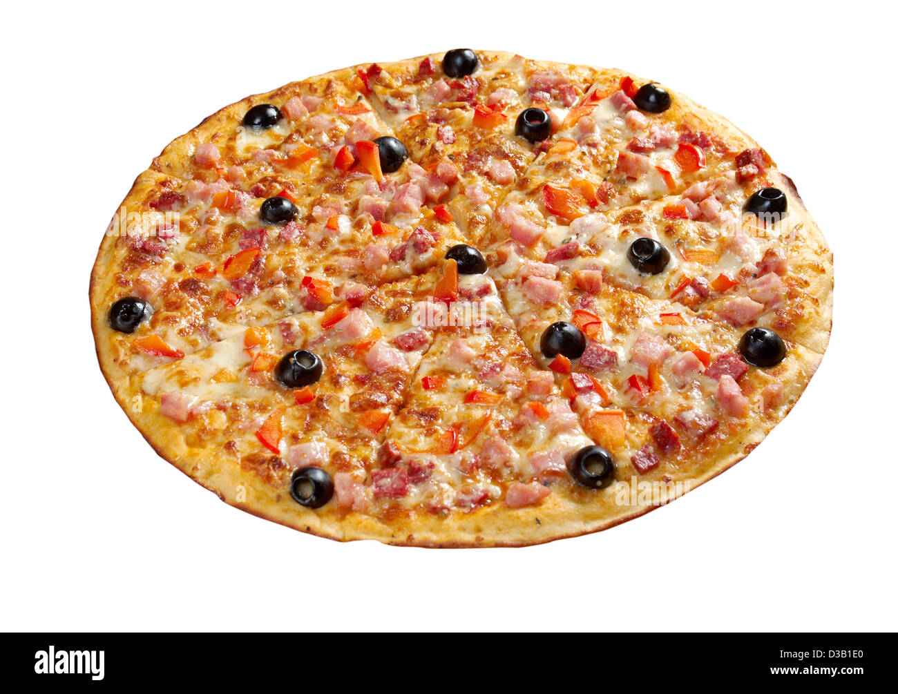 Pizza ham cheese home hi-res stock photography and images - Alamy