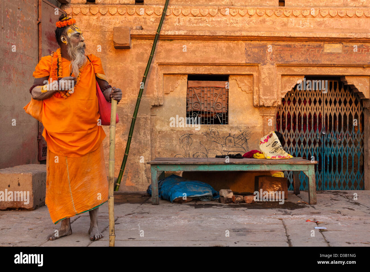 Sadhu holy man standing hi-res stock photography and images - Alamy