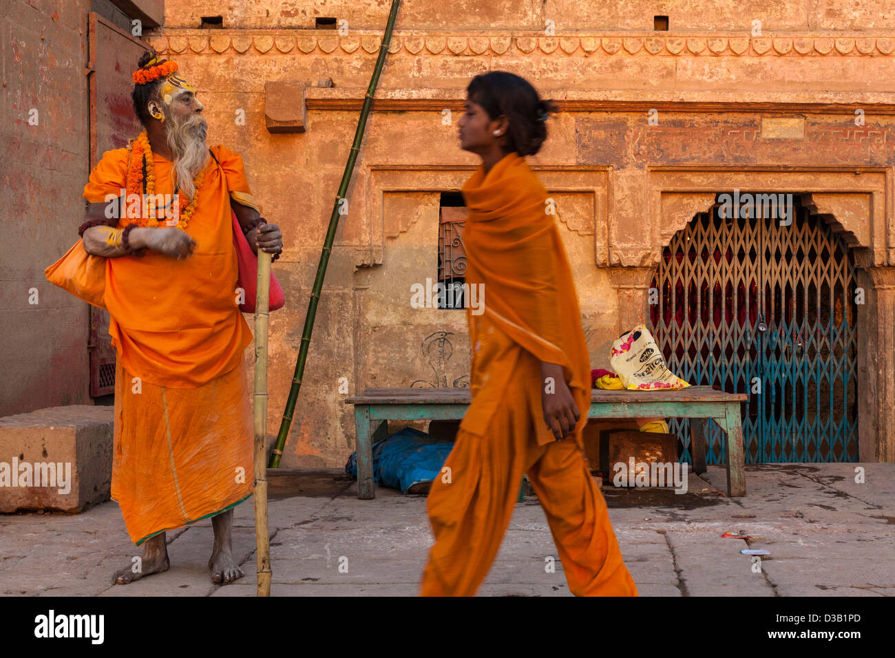 Sadhu holy man standing hi-res stock photography and images - Alamy