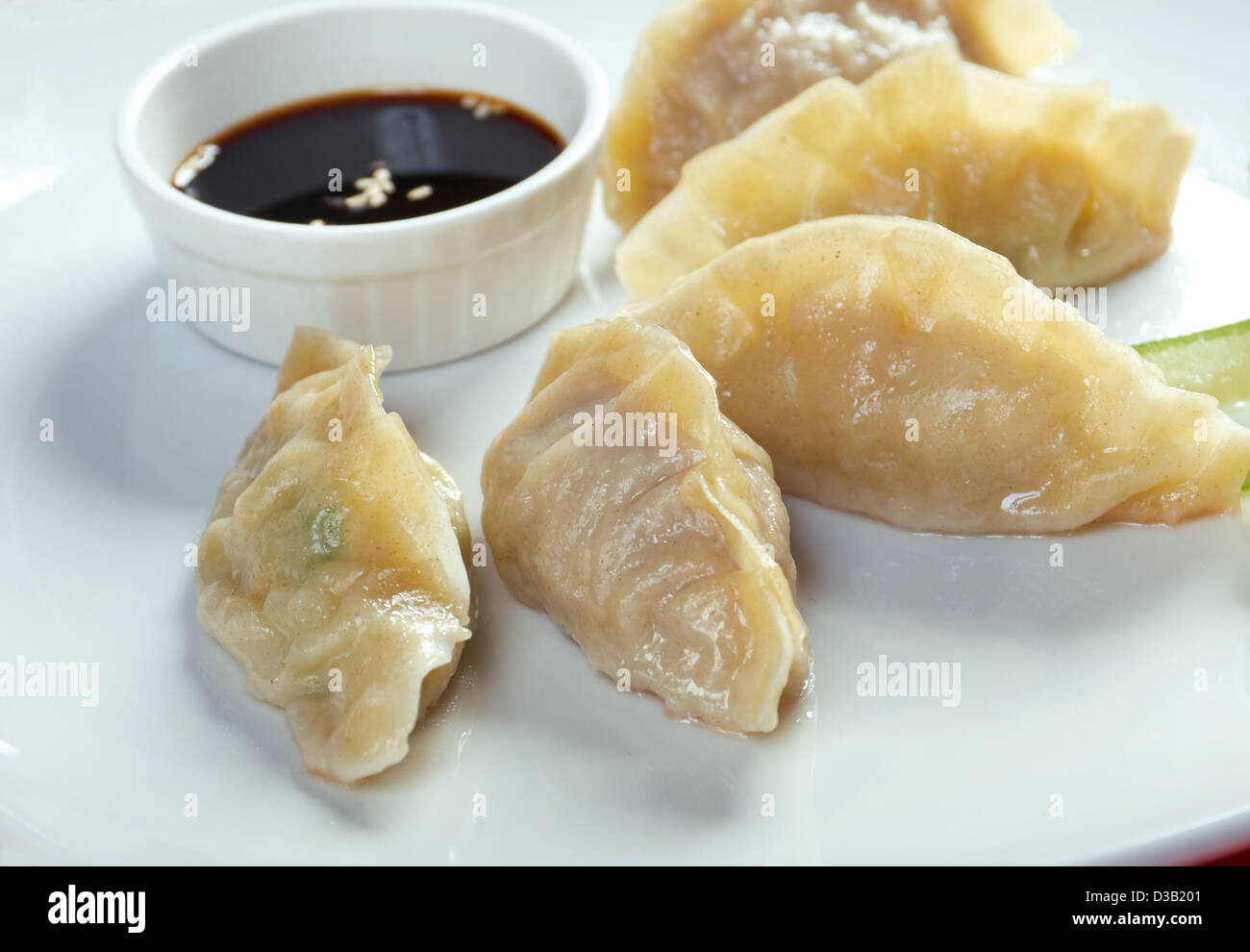 Dim-sum call Gyoza, asian tradition food.Fried Dumplings Chinese Style ...