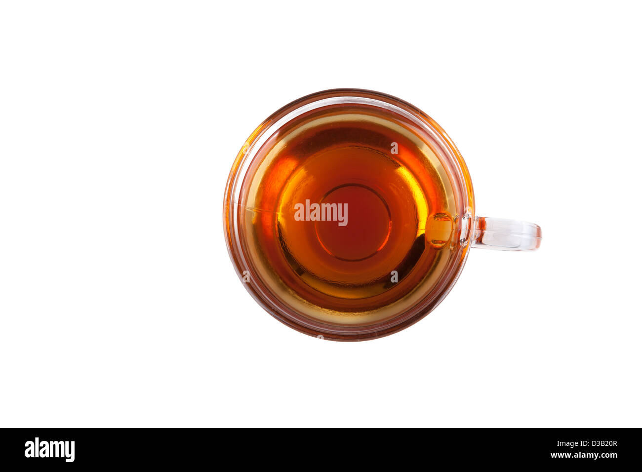 Cup of tea, top view Stock Photo - Alamy