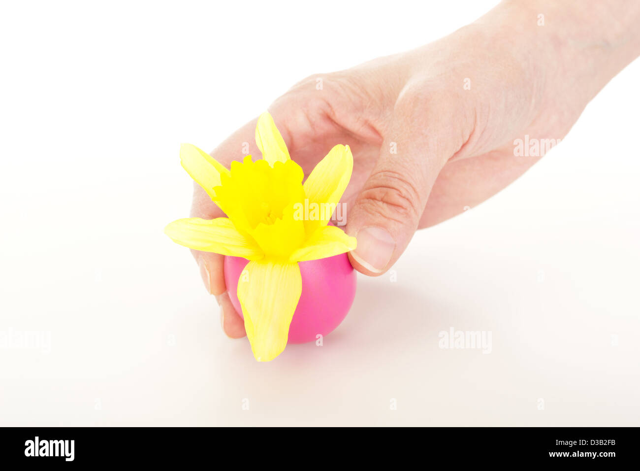 Hand with an easter egg Stock Photo - Alamy
