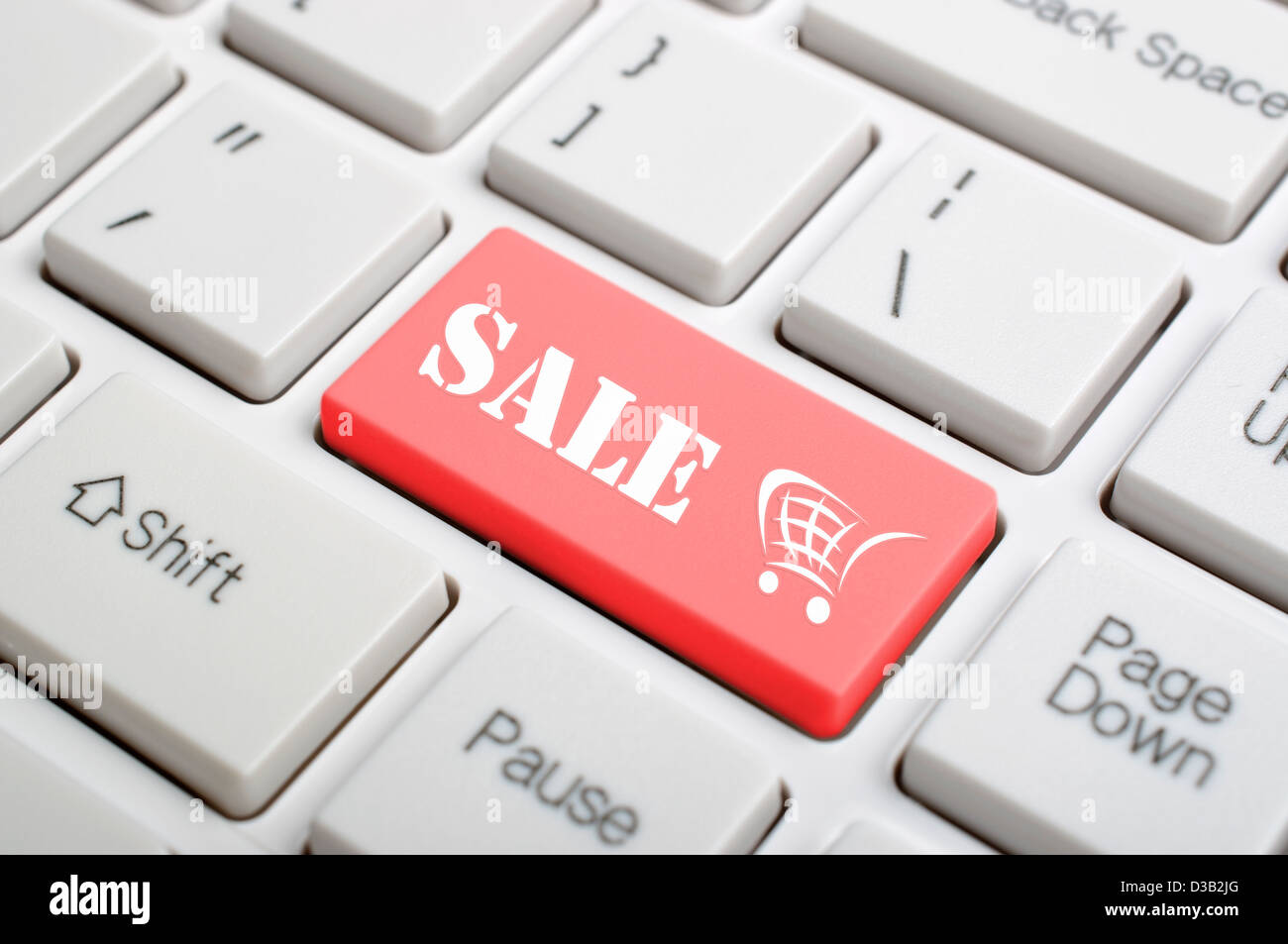 Computer keyboard shopping text close hi-res stock photography and ...