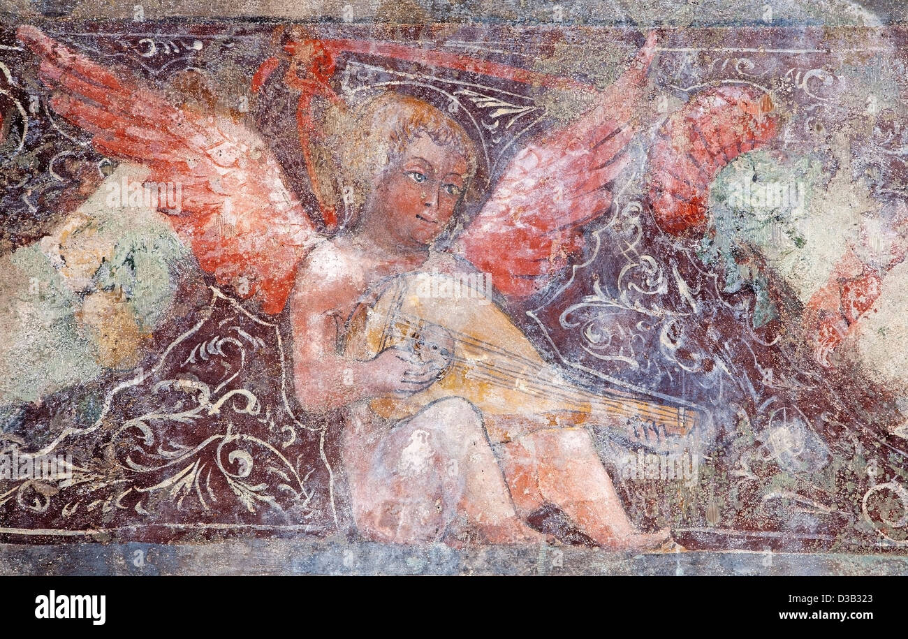 Fresco angel hi-res stock photography and images - Alamy