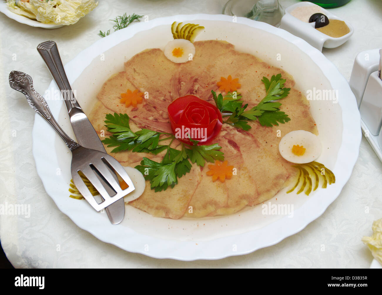 Aspic from meat..closeup Stock Photo - Alamy